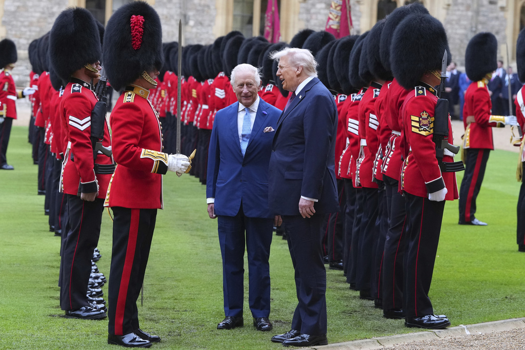 King Charles III chats warmly with Trump in Windsor, starting the president’s second UK state ...